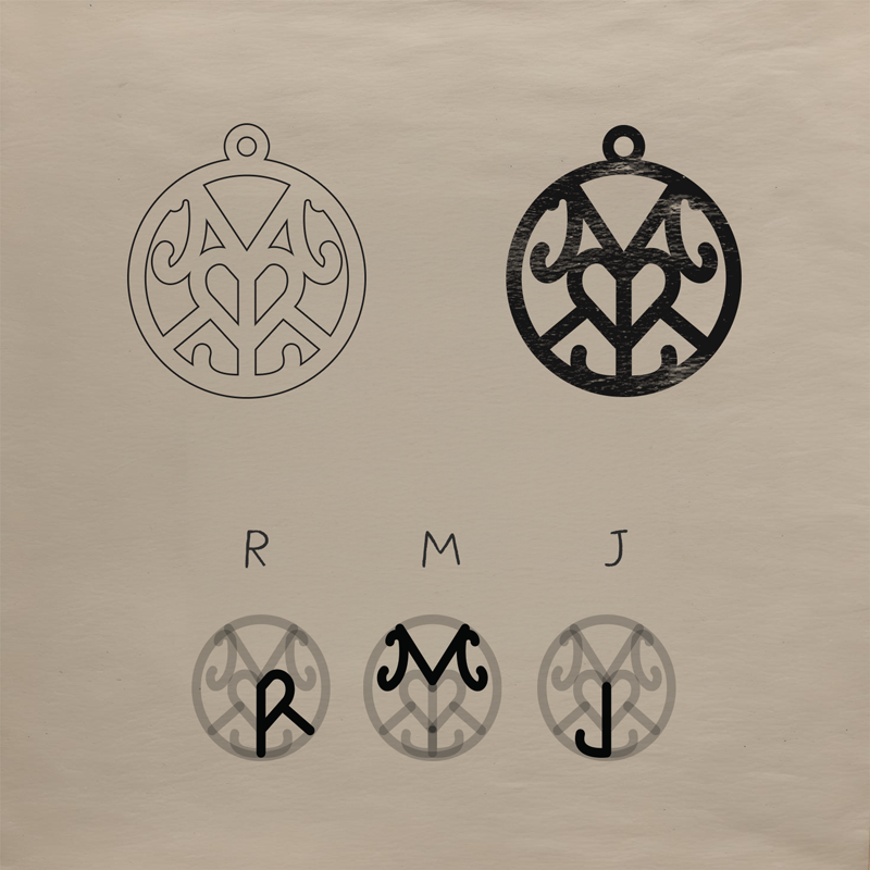 Family Initials Necklace | Monogram Jewelry - Charmly – Charmlry