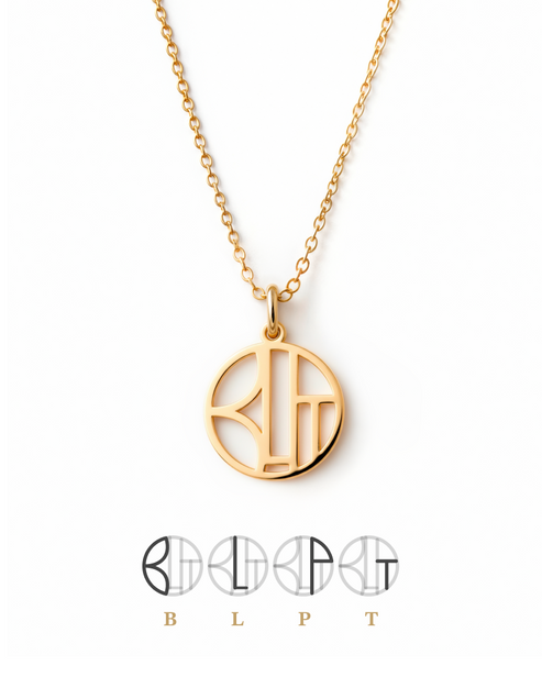 Family Initials Necklace | Monogram Jewelry - Charmly – Charmlry